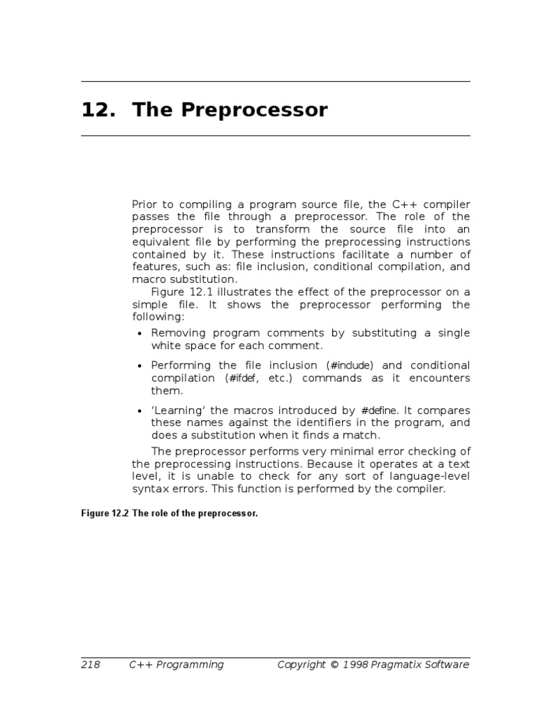The Preprocessor: #Include #Ifdef #Define | PDF | Macro (Computer ...