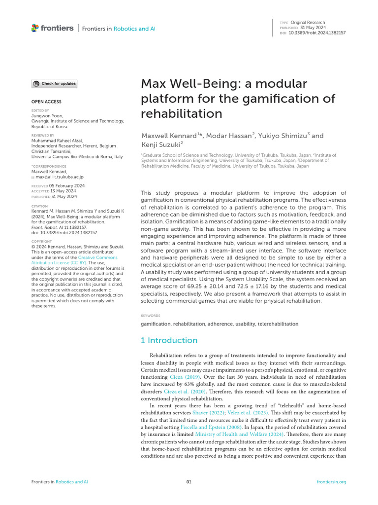 Max Well-Being A Modular Platform For The Gamification of ...