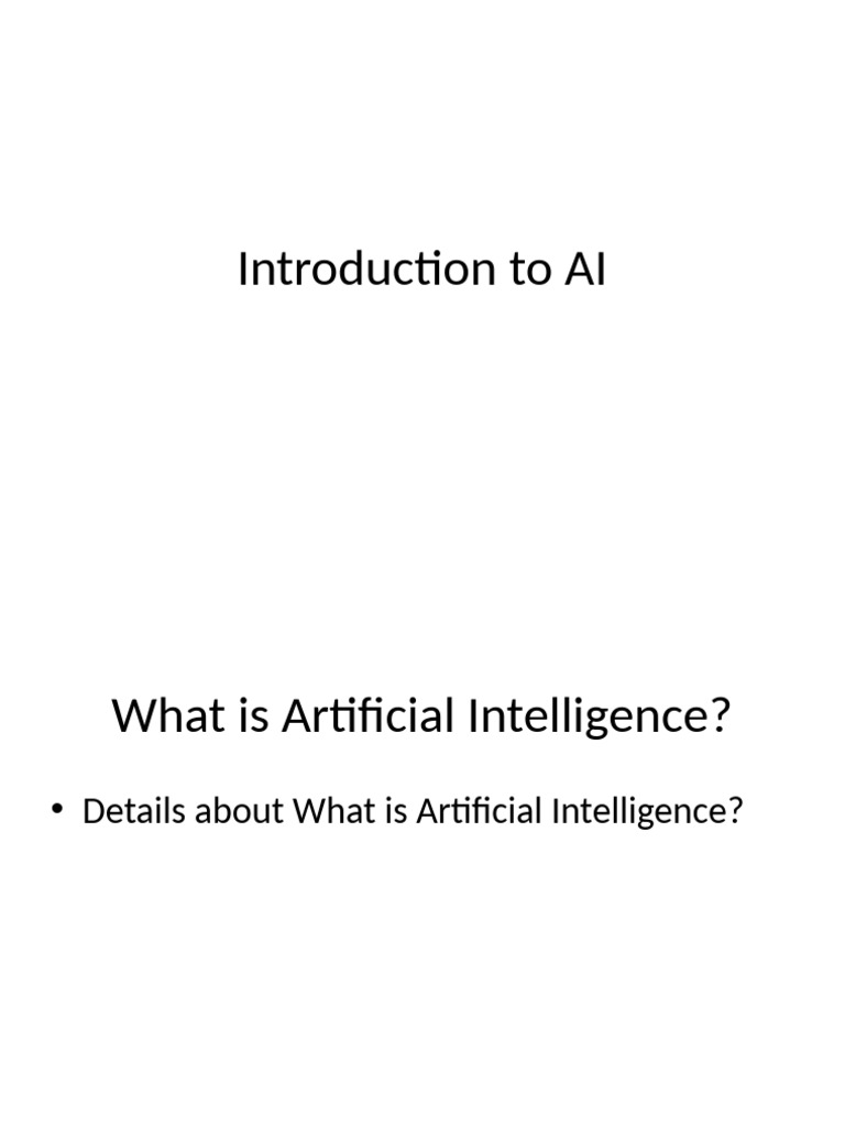 Artificial Intelligence Basics | PDF