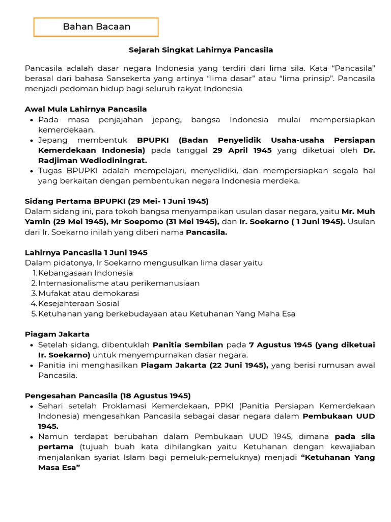 Pancasila Sebagai Pemersatu Bangsa Lembar Kerja Hijau Lembut Illustrative Modern | PDF