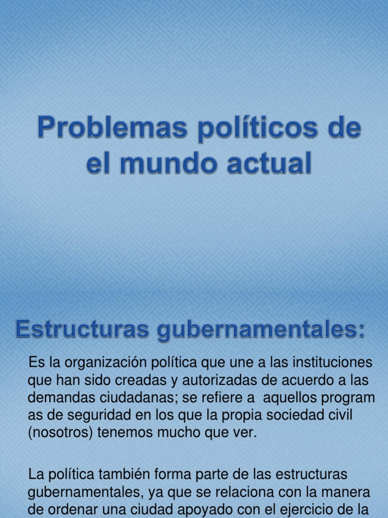 Problemas políticos de el mundo actual | Naciones Unidas | Política ...