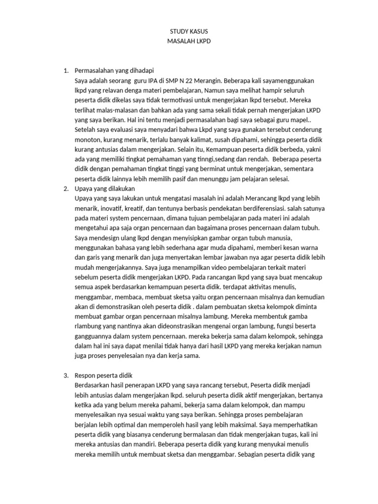 Latihan Study Kasus | PDF