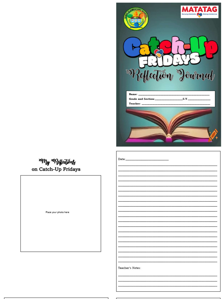 Reflection Journal For Catch Up Fridays | PDF