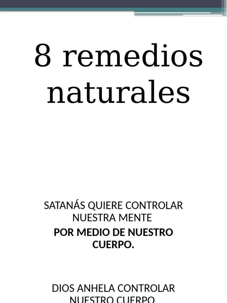 8 Remedios Naturales | PDF