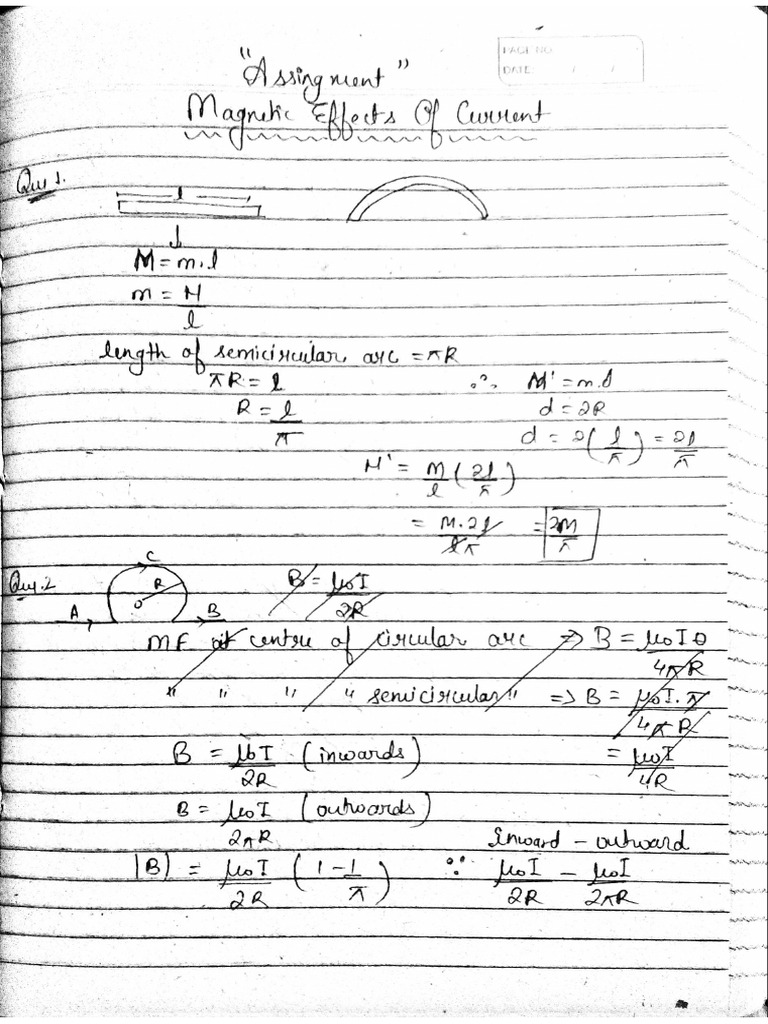 Magnetic Feild + Magnetism and Matter... | PDF