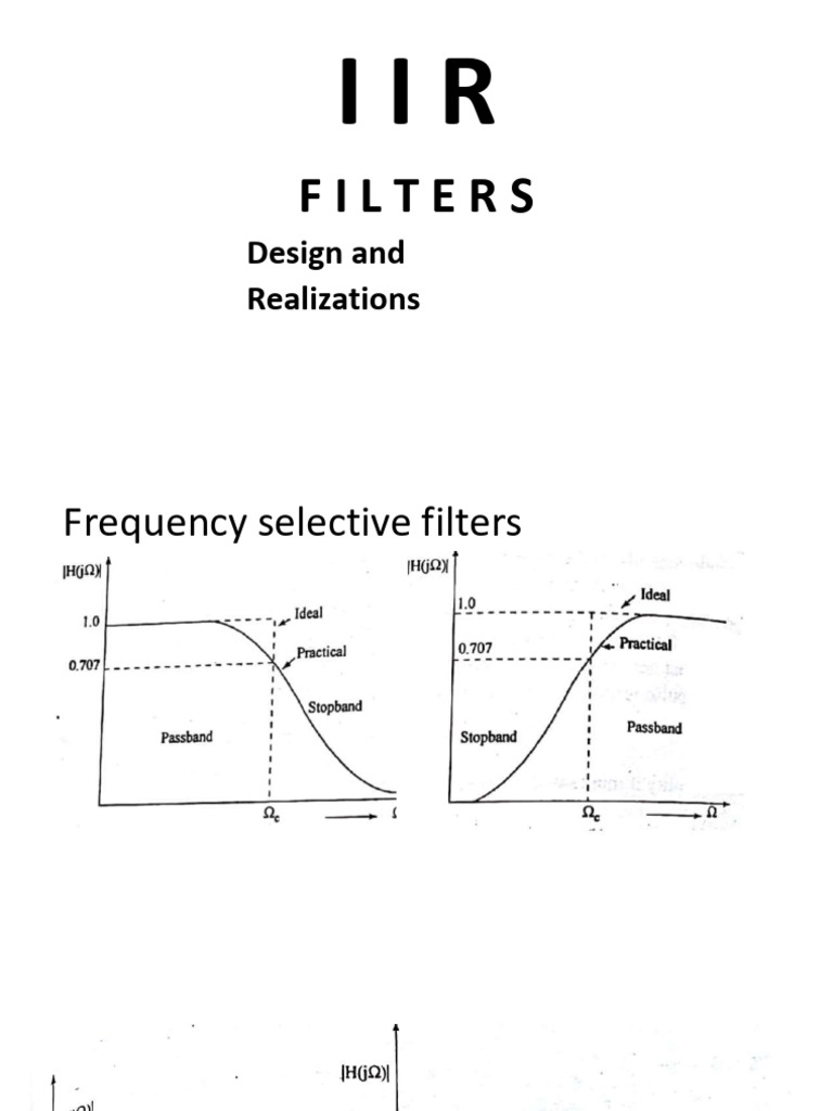 Iir Filters Design | PDF | Electronics | Signal Processing