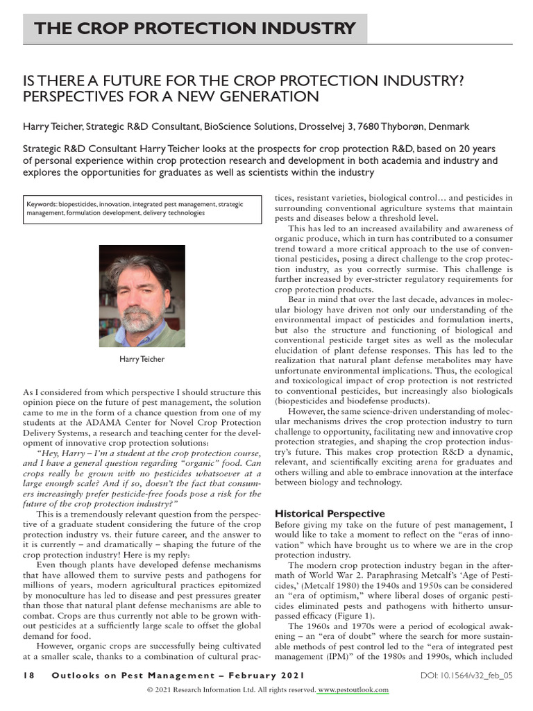 Future of Crop Protection Industry Insights | PDF | Pesticide | Pest ...