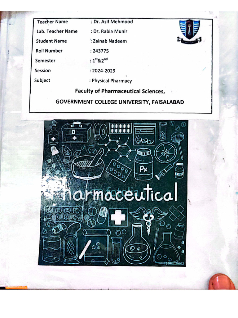Physical Pharmacy Practical | PDF