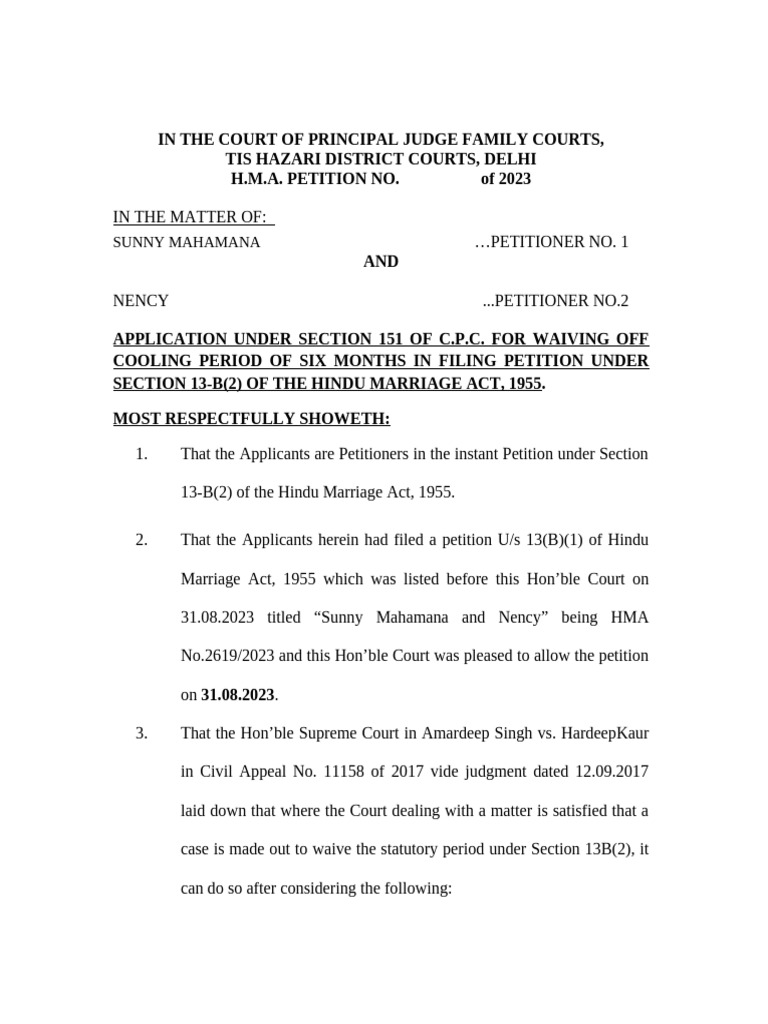 6 Month Cooling Off Period Waiver Application HMA | PDF | Affidavit ...