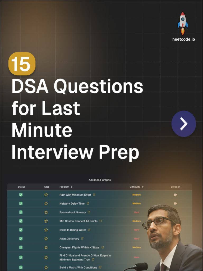 15 DSA Questions For Last Minute Prep | PDF | Theoretical Computer Science | Algorithms And Data ...