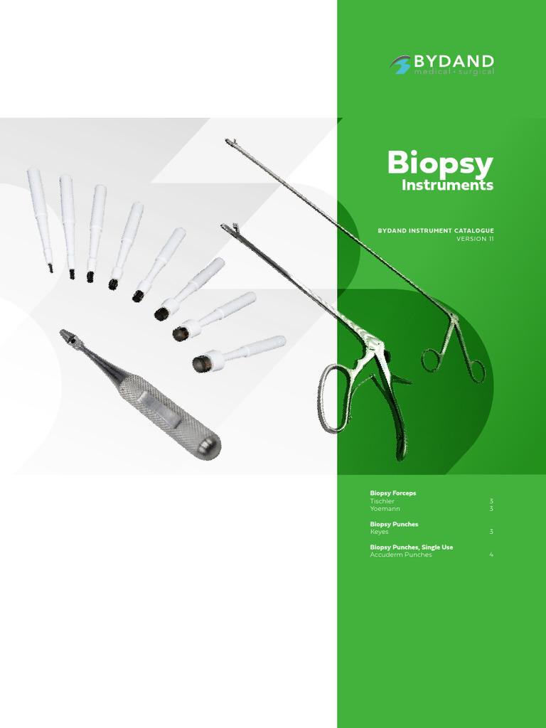 13 Bydand Biopsy Instruments Catalogue 2020 v8 Web | PDF | Medical ...