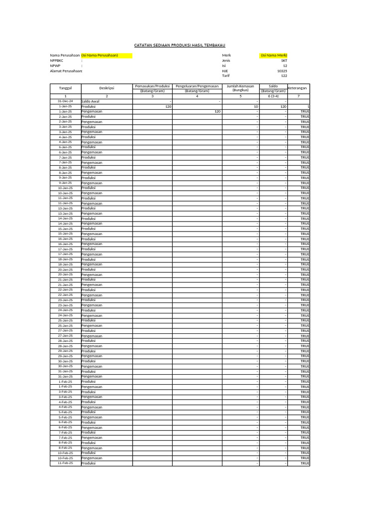Contoh Pencatatan | PDF