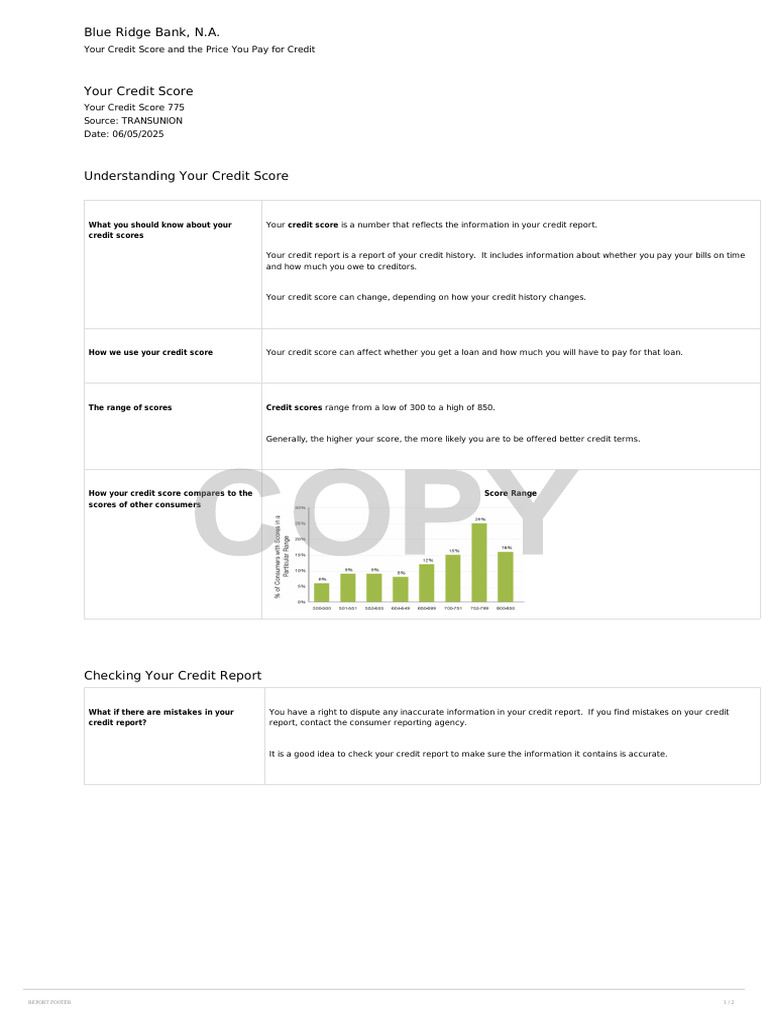 Credit Score Notice Agreement | PDF | Credit History | Credit Score