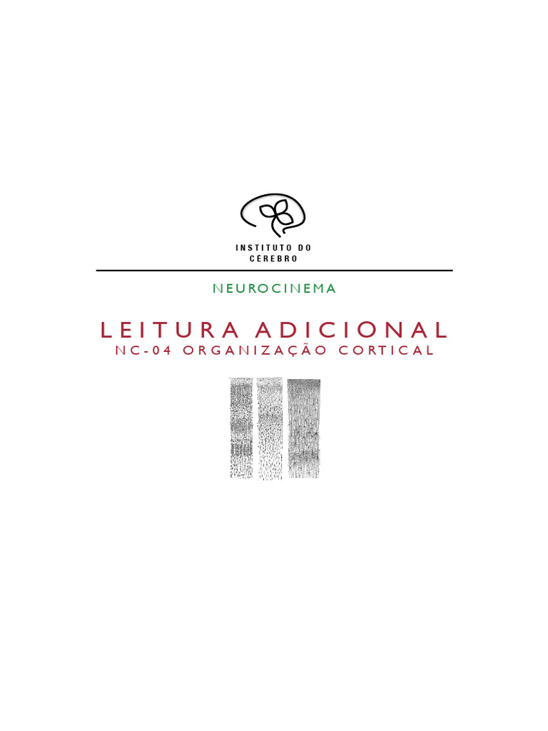 NC 04 Organizacao Do Cortex LA | PDF | Cerebral Cortex | Cerebellum