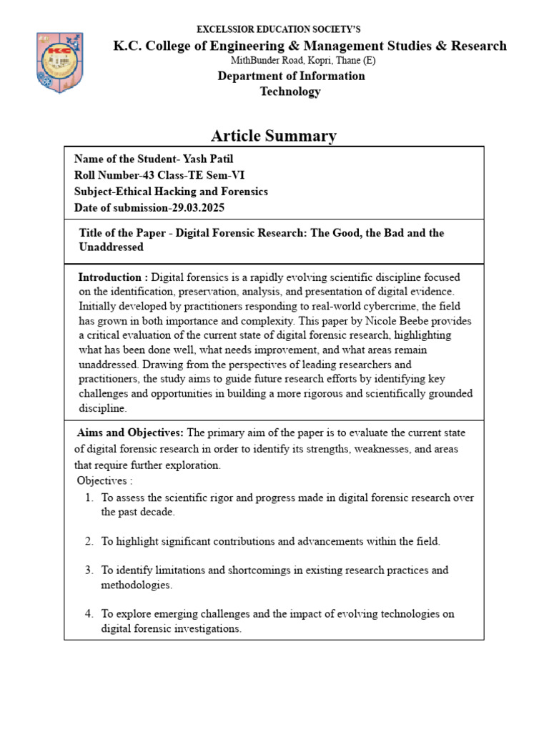 Frostified EH & F Assignment 2 | PDF | Digital Forensics | Data