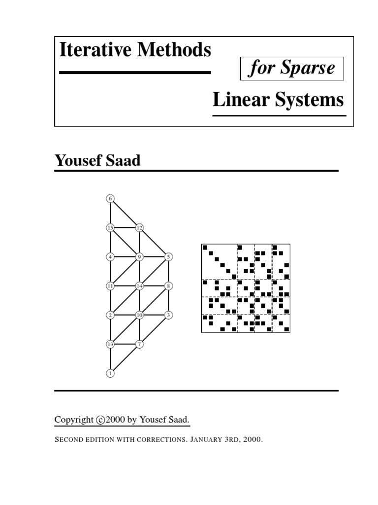 Saad Y., Iterative Methods For Sparse Linear Systems | PDF | Matrix (Mathematics) | Eigenvalues ...