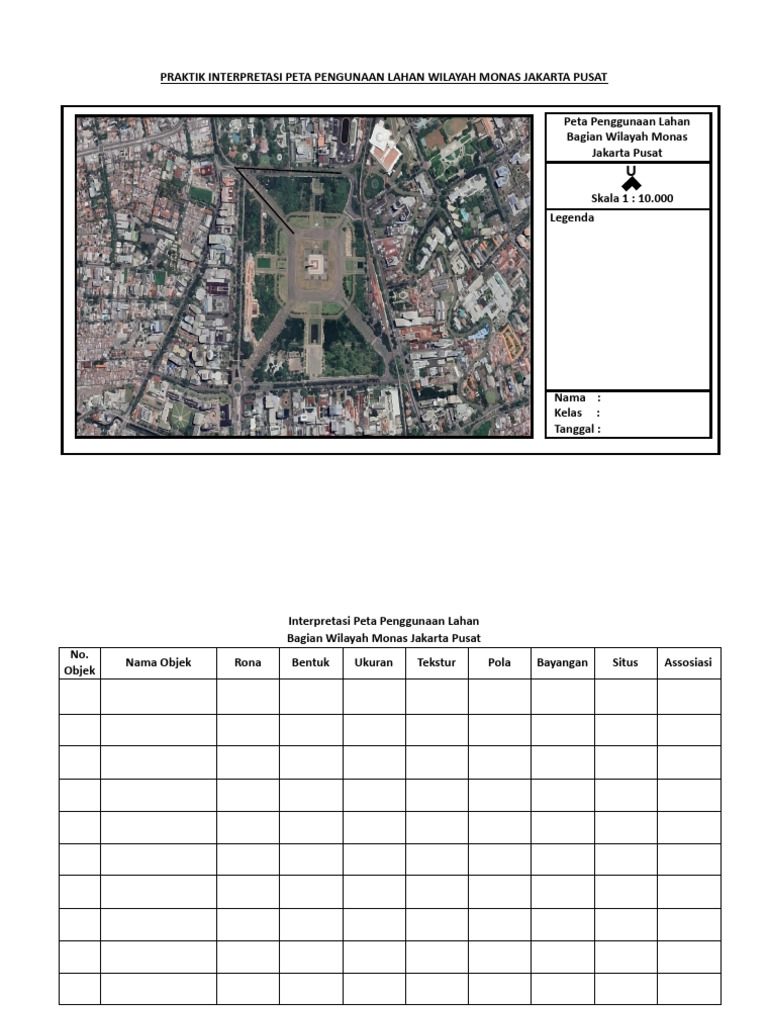 Format Praktik Pengindraan Jauh - Geografi X | PDF