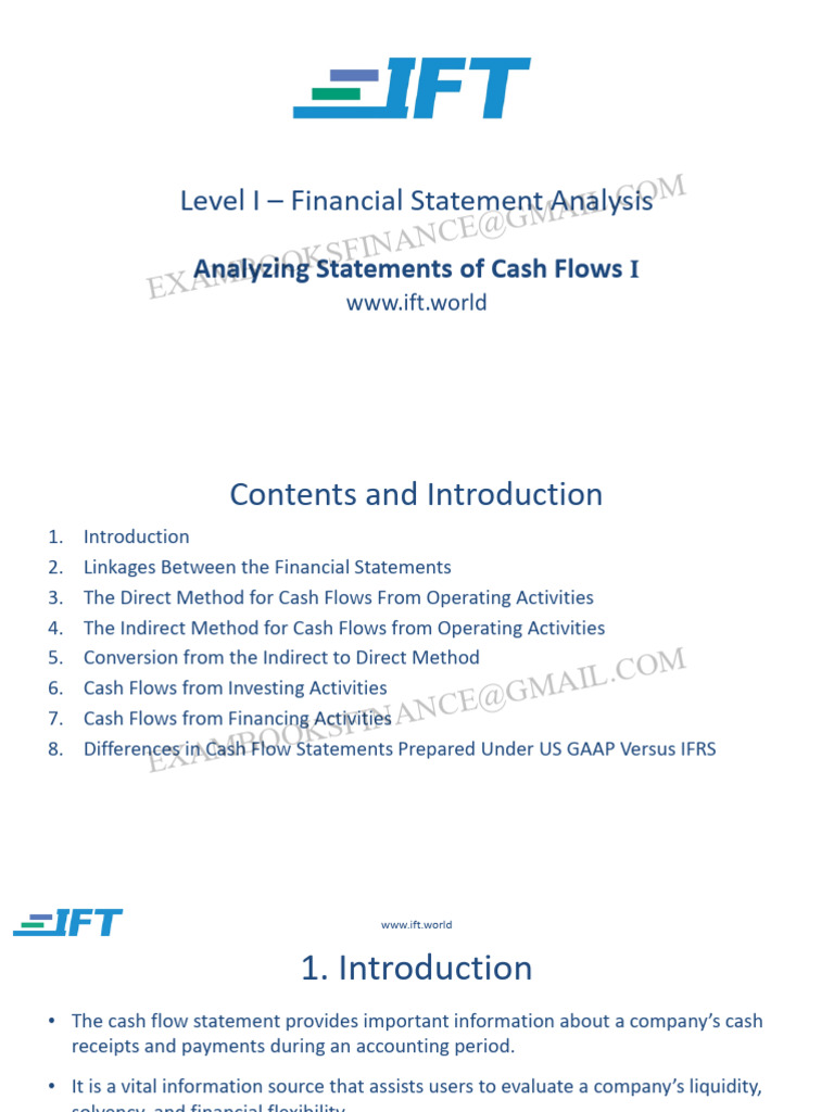 LM04 Analyzing Statements of Cash Flows I | PDF | Cash Flow Statement ...