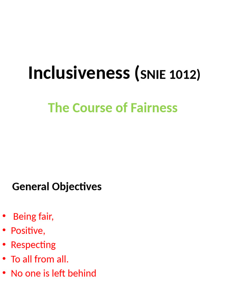 Inclusive Chapter One | PDF | Disability | Speech