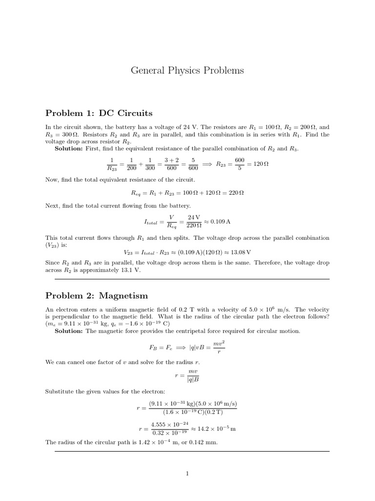 General Physics Problem | PDF | Buoyancy | Electromagnetism