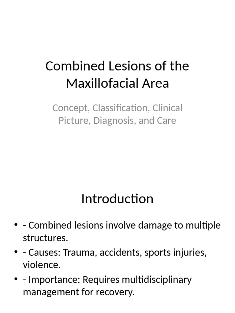 Combined Lesions Presentation | PDF
