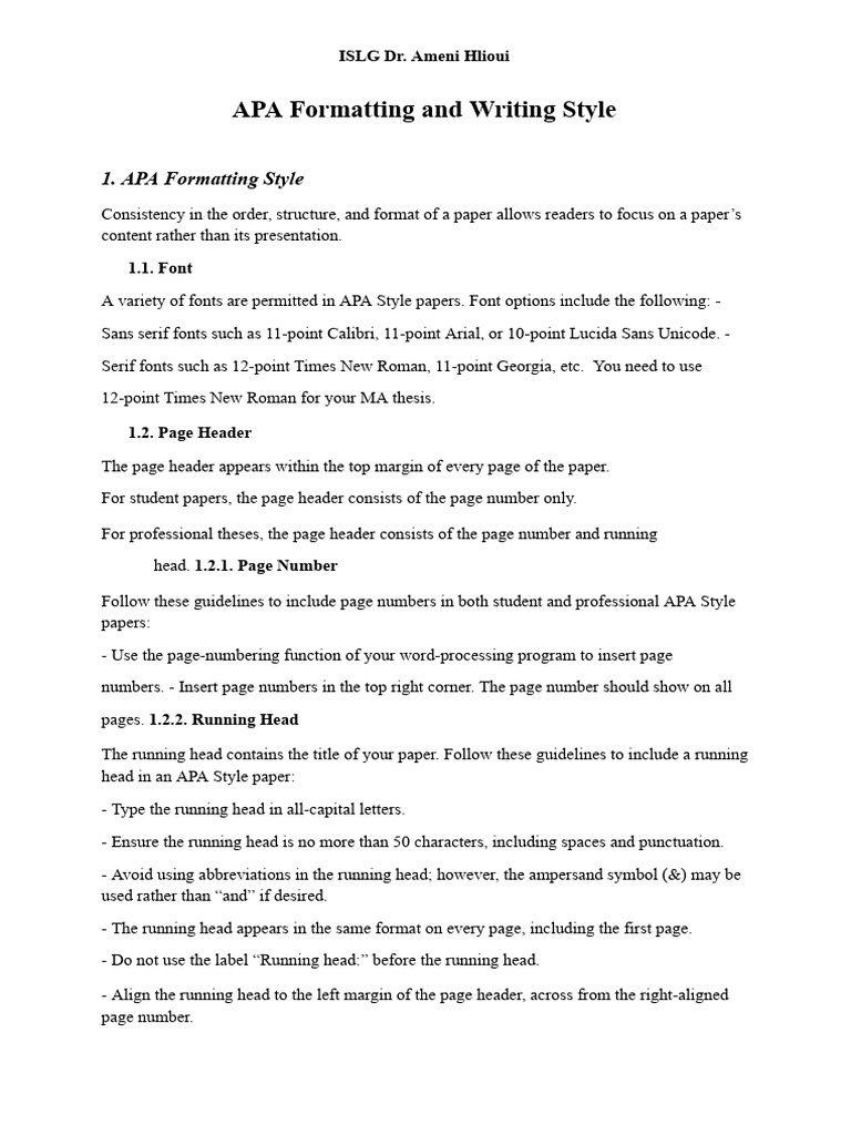 APA Formatting and Referencing Guide | PDF | Orthography | Linguistics