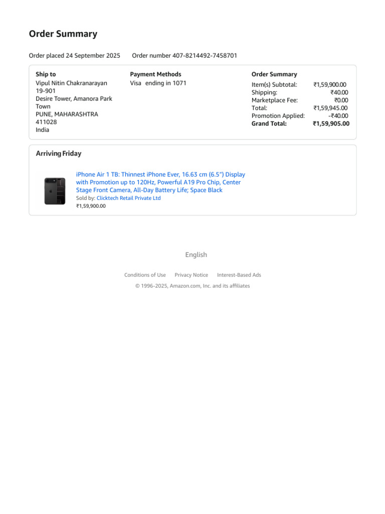 Order Details | PDF