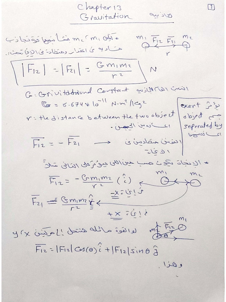 Chapter 13 (Universal Gravitation) | PDF
