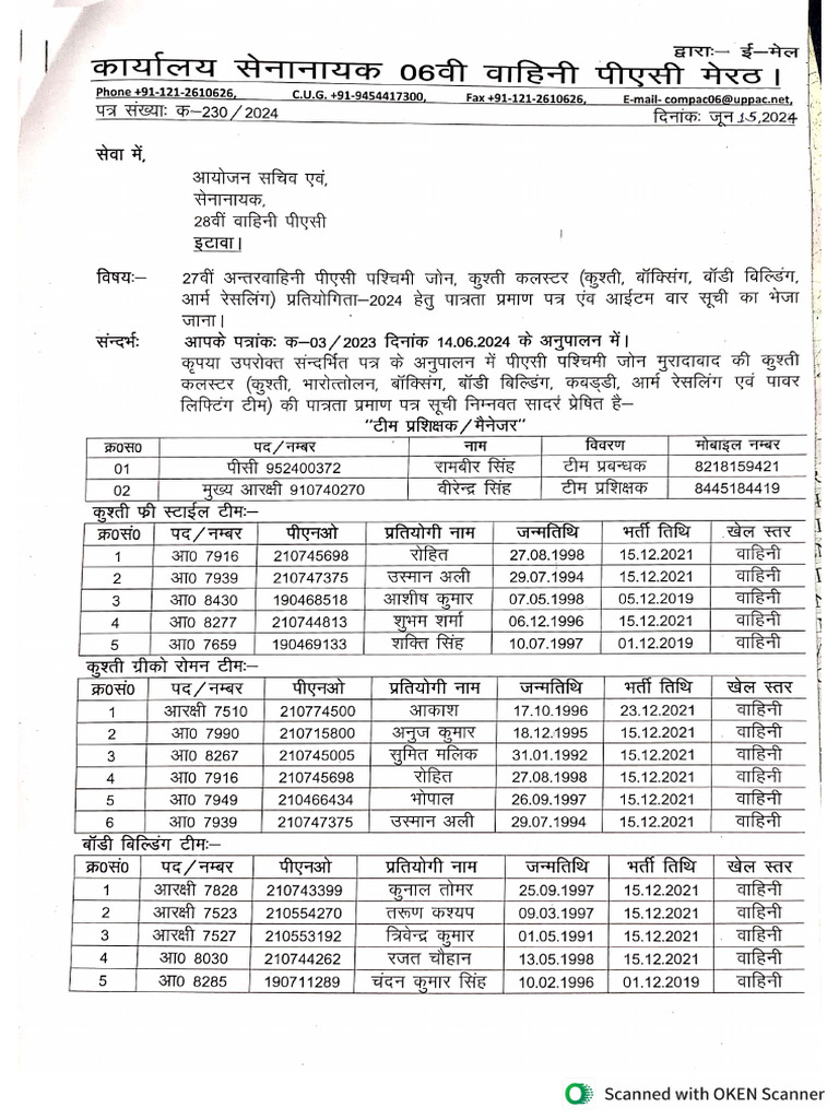 Eligibility Kusthi | PDF