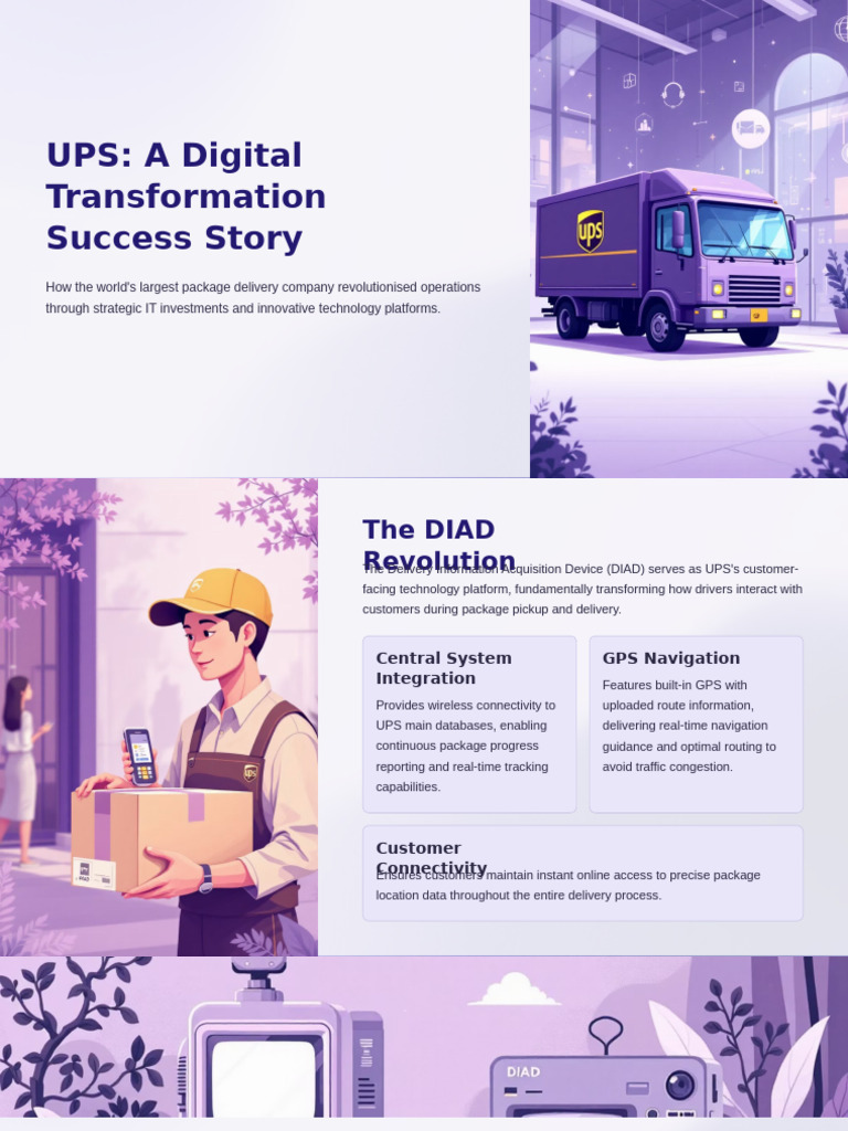 UPS's Digital Transformation Journey | PDF | United Parcel Service ...