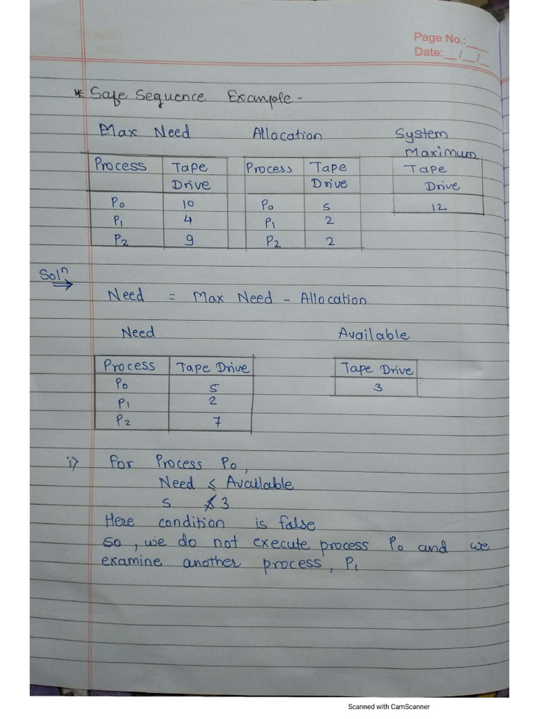 2135 - Safe Sequence Example | PDF