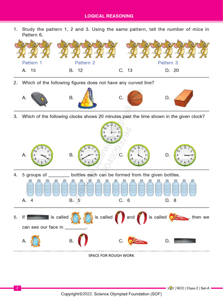 Question Sample Paperset A 2k19 Grade 2 | PDF | Computer Keyboard ...