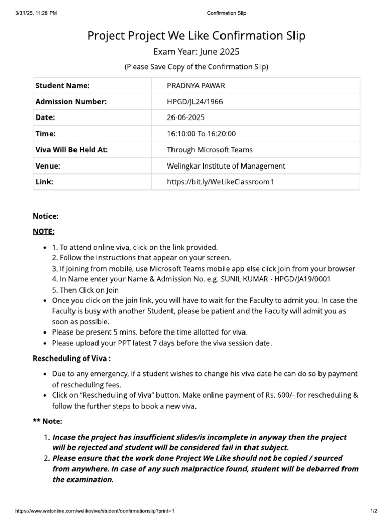 Pradnya Wes Project | PDF