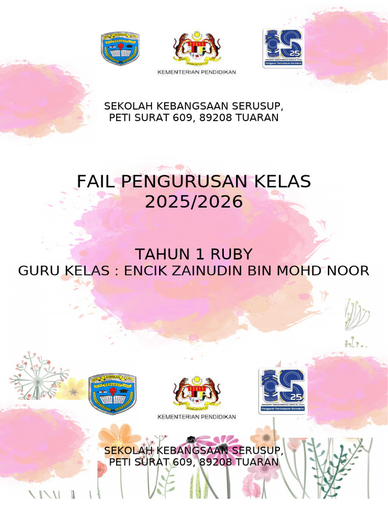 Cover Fail Pengurusan Kelas | PDF