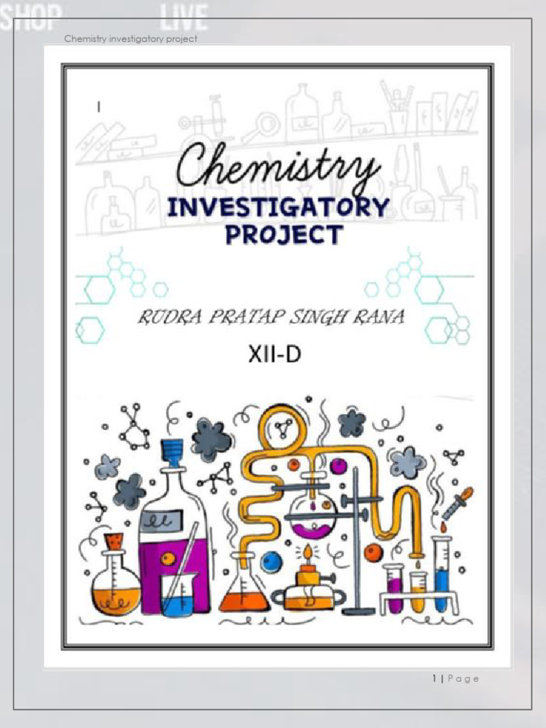Chemistary Investigatory Project Rudra | PDF | Smoke | Chemistry