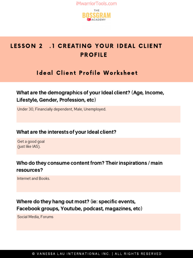 Ideal Client Profile Creation Guide | PDF