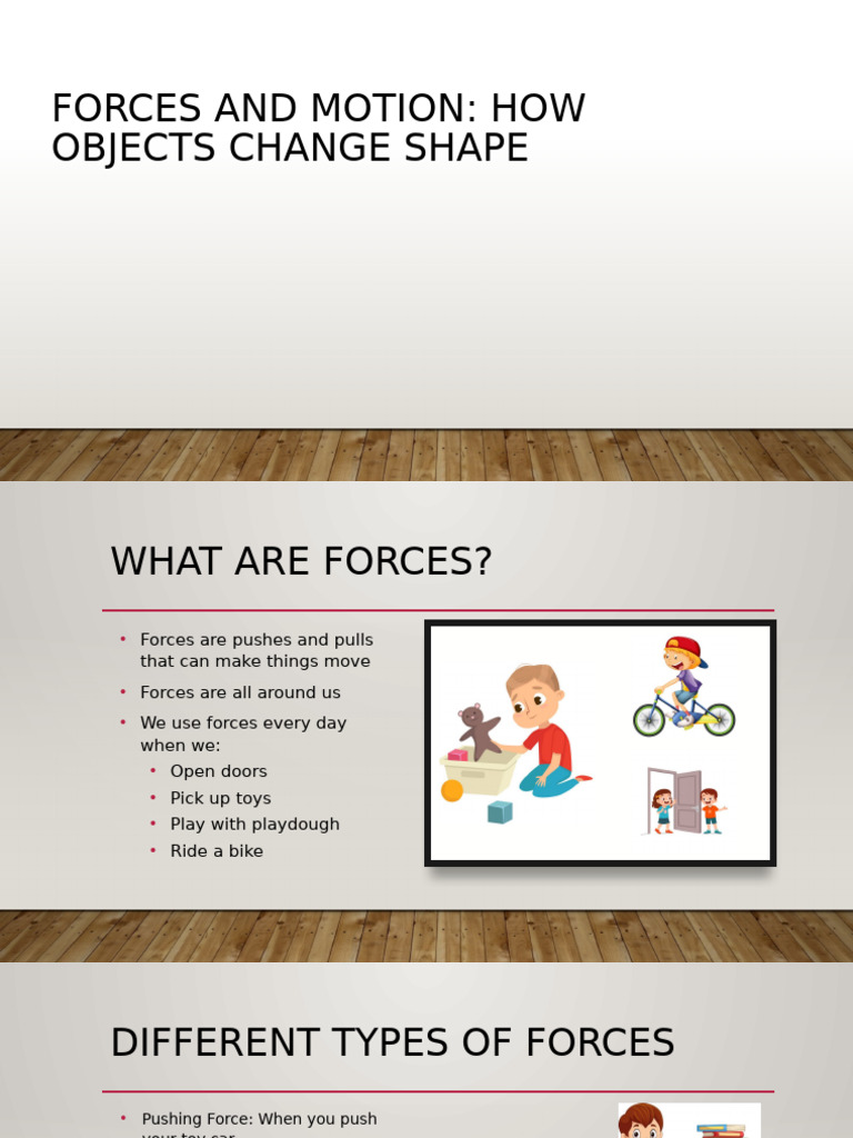 Forces and Shape Changes in Objects | PDF