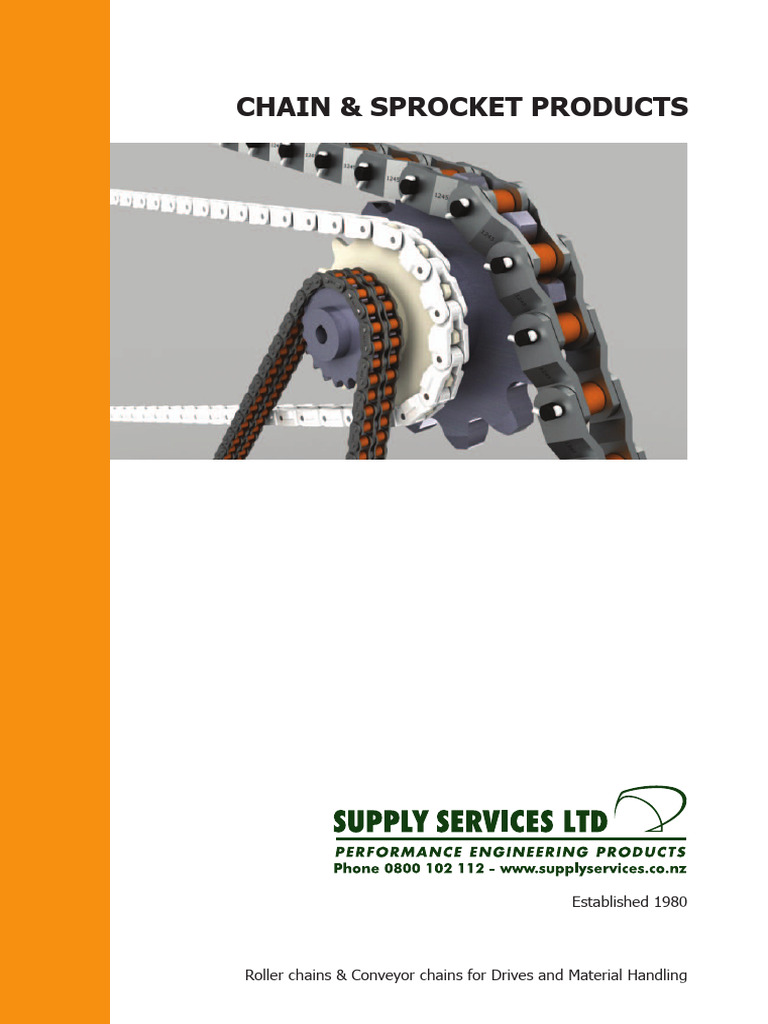 Industrial Chains and Sprockets Overview | PDF | Metals | Industrial ...