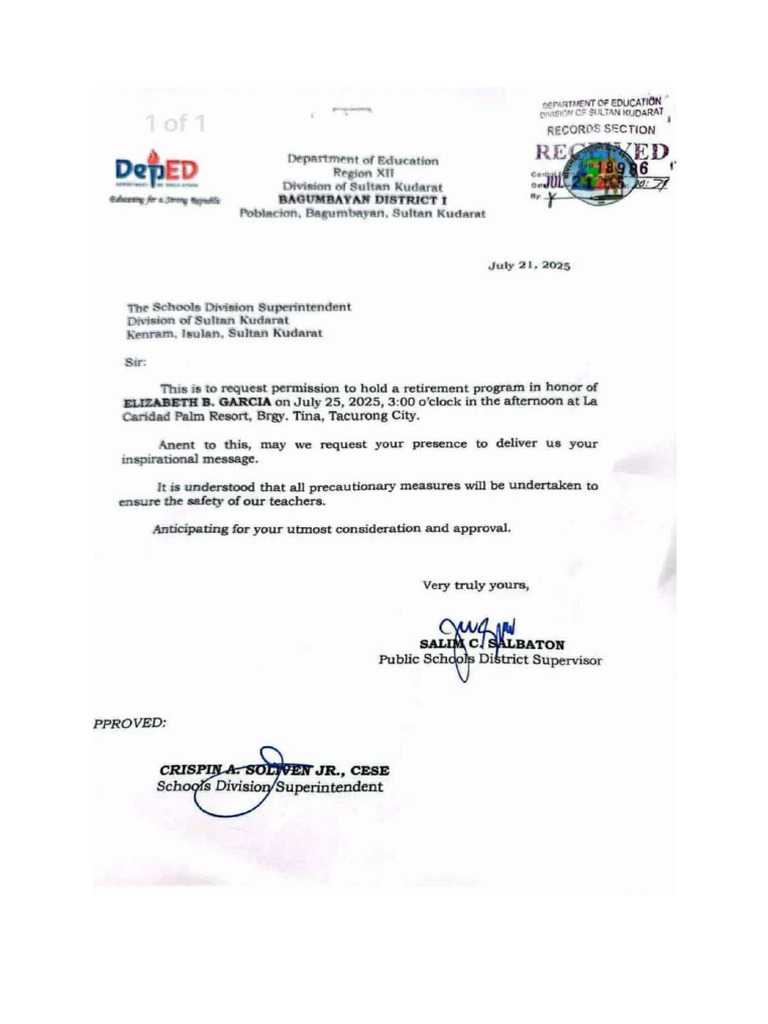 Memo Retirement | PDF