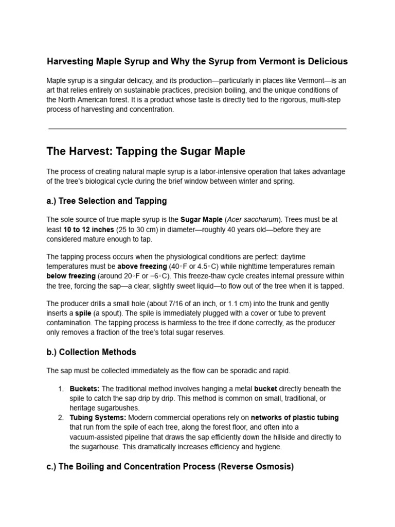 Harvesting Maple Syrup and Why The Syrup From Vermont Is Delicious ...