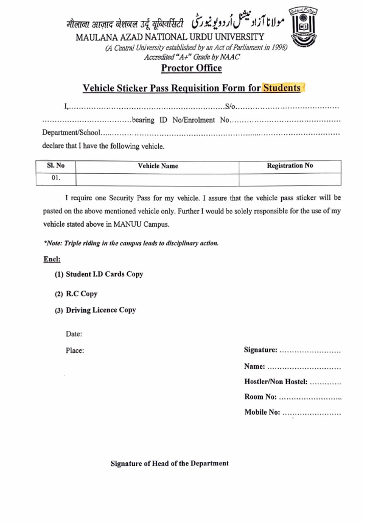 Vehicle Sticker Requisition Form 872025 | PDF | Vehicles