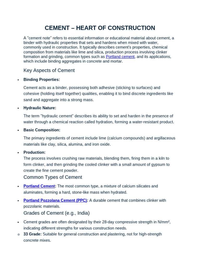 Cement | PDF
