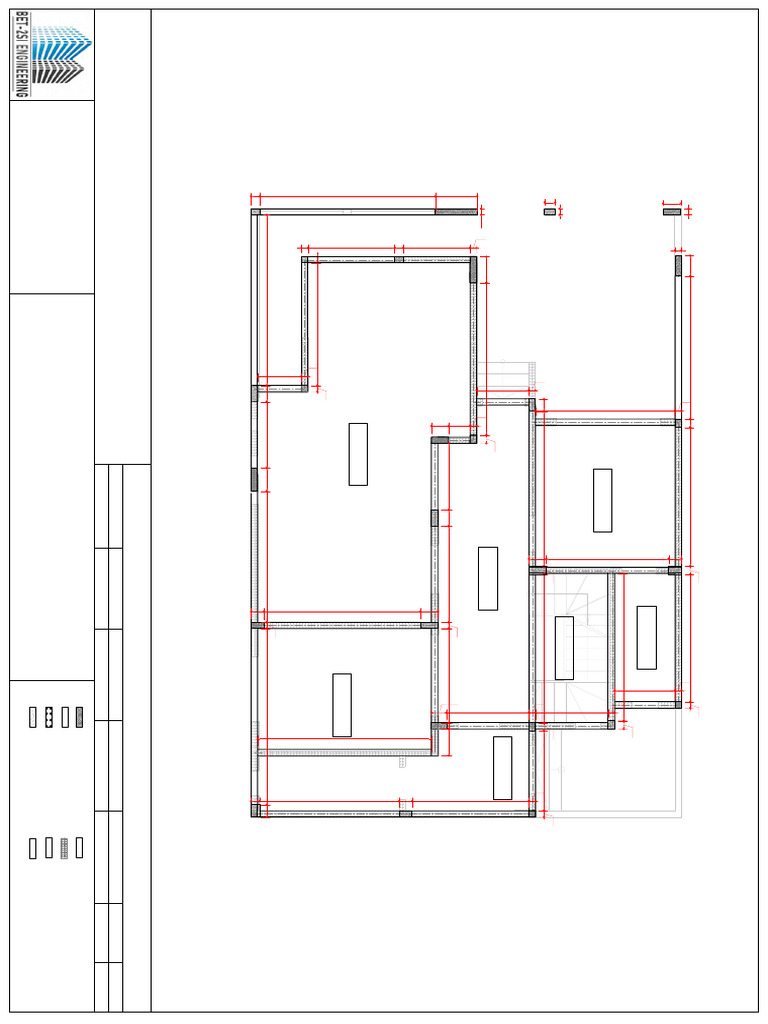 Plan de Coffrage des Longrines | PDF | Maçonnerie | Éléments architecturaux