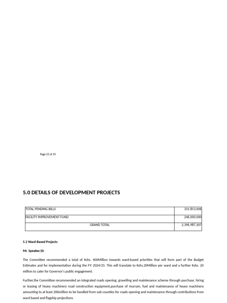 Approved CFSP 2024 Report (2) WARD | PDF