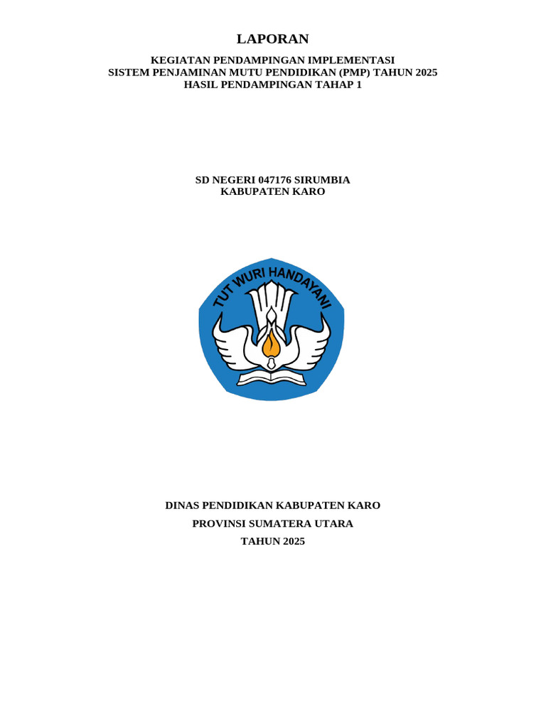 Contoh Laporan Hasil Pendampingan 1(3) | PDF