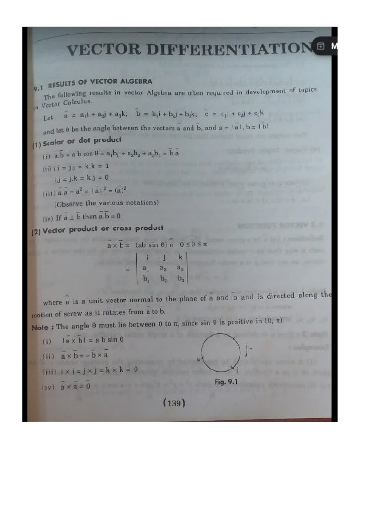 Vector Differentiation 1 | PDF