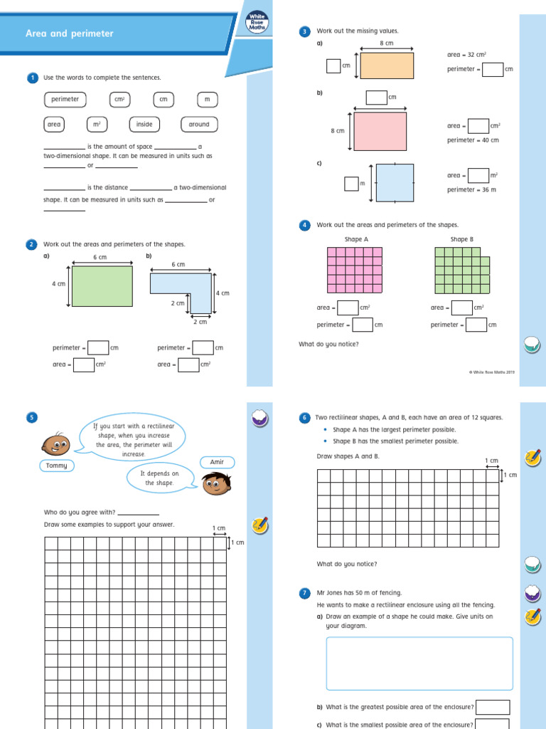 Lesson 1 - Area and Perimeter | PDF | Elementary Geometry | Euclidean ...
