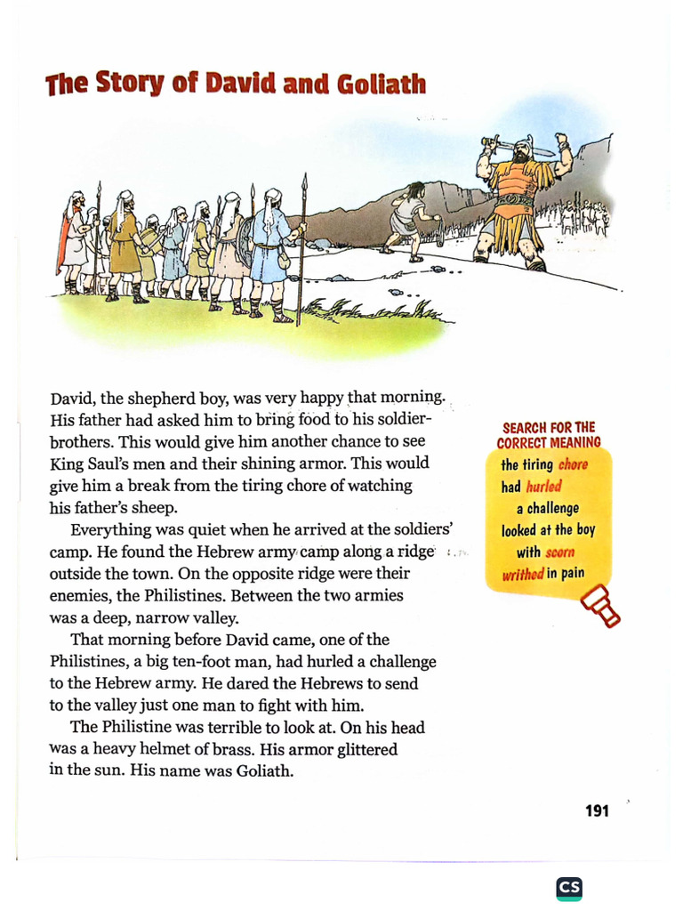 The Story of David and Goliath | PDF