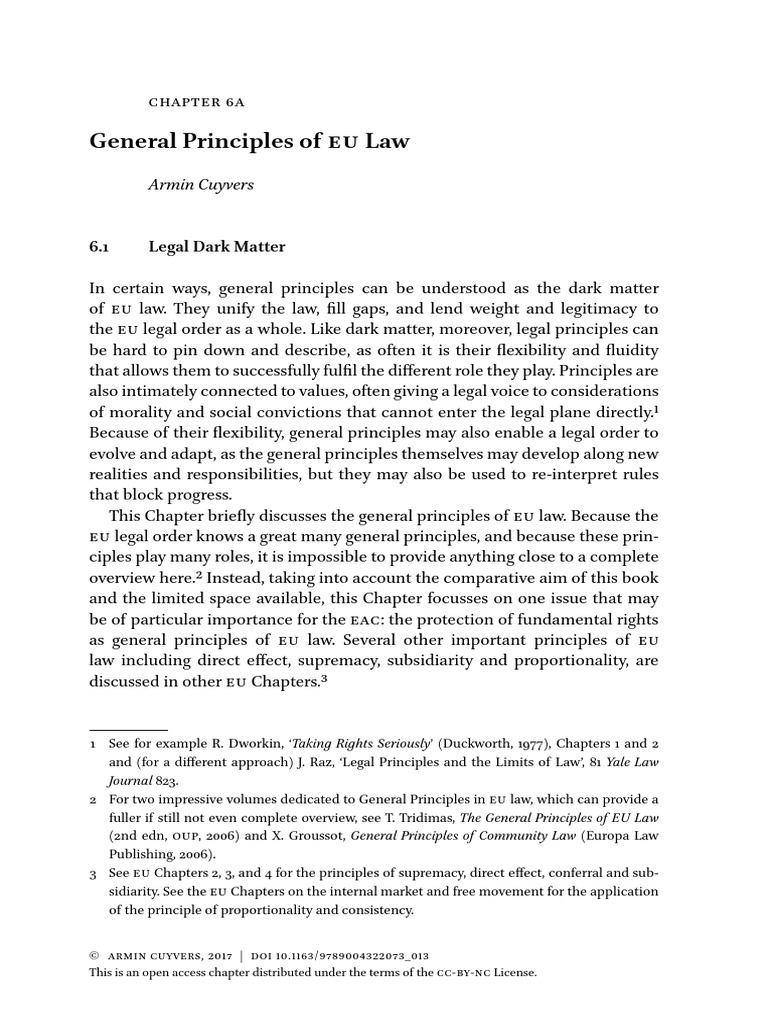 General Principles of EU Law Explained | PDF | Treaty | Political Law