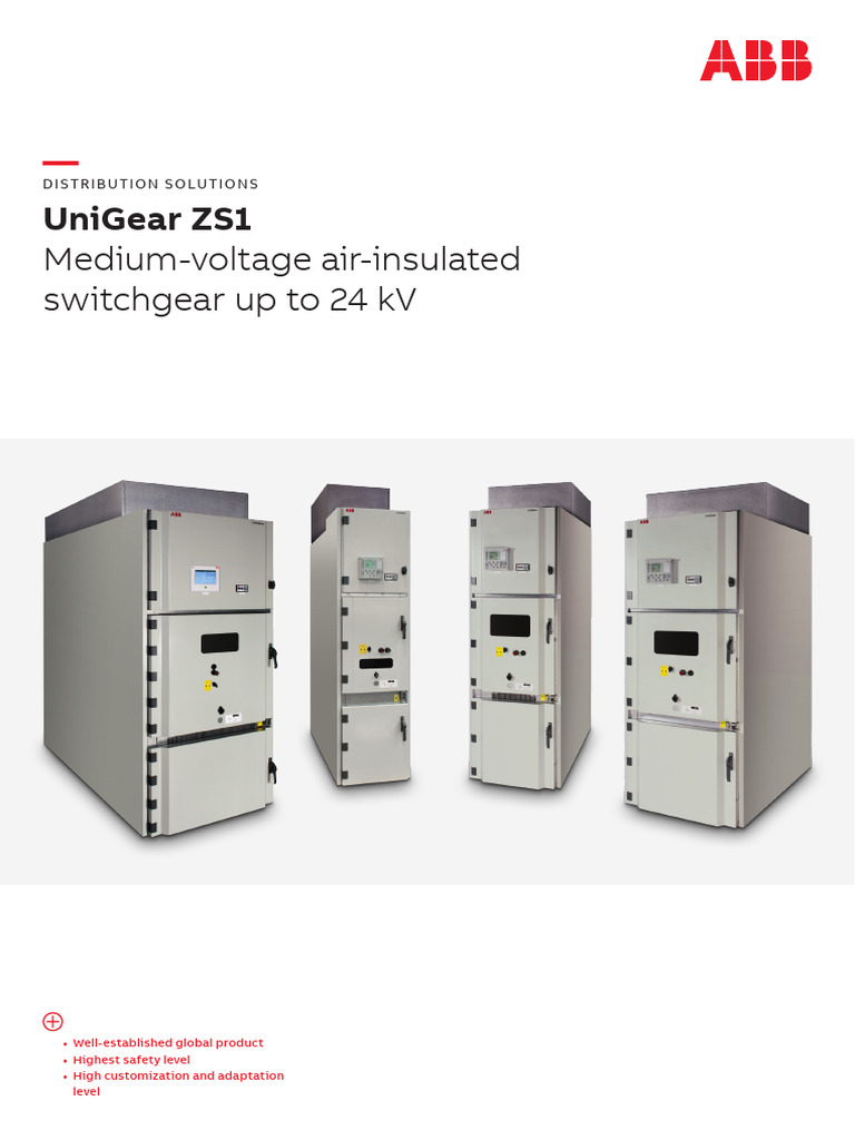 UniGear ZS1 Catalogue 1VCP000138 RevV En | PDF | Insulator (Electricity ...